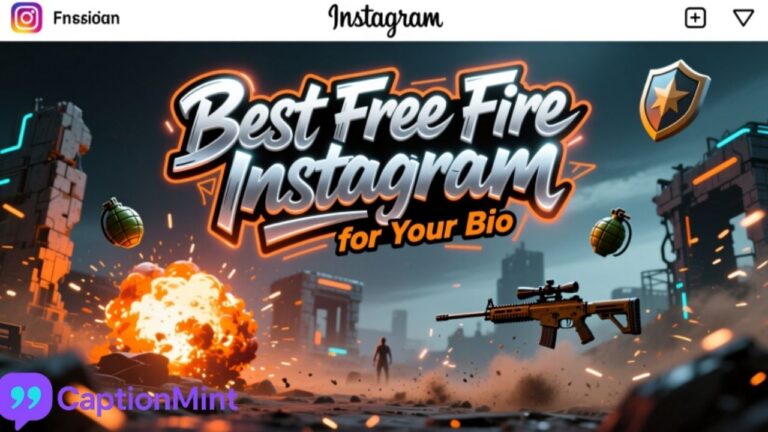 1500+ Ultimate Instagram & Free Fire Bios with Codes for Girls & Boys ...